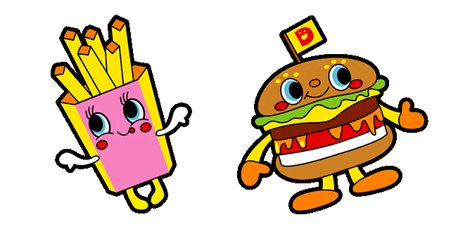 Sanrio Dokidoki Fries & Yummychums Animated Cursor - Sweezy