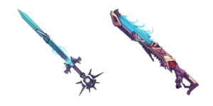 Sci-Fi Sword & Shotgun Cursor - Sweezy Custom Cursors