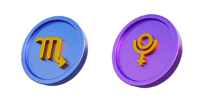 Scorpio Sign & Pluto 3D Cursor - Sweezy Custom Cursors