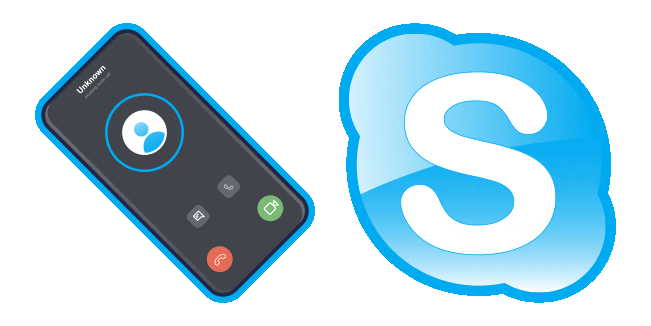 Skype Logo & Call Animated Cursor - Sweezy Custom Cursors