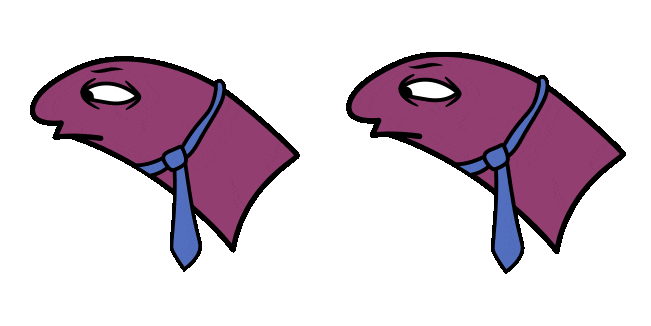 Smiling Friends Allan Red Meme Animated Cursor - Sweezy