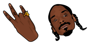Snoop Dogg & Gang Sign Cursor - Rappers Cursors - Sweezy