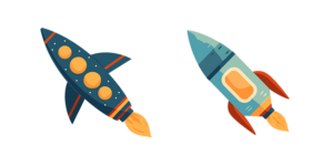 Space Gun & Rocket 3D Cursor - Sweezy Custom Cursors