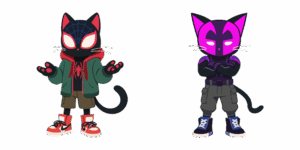 Spider-Man Meows Morales & Purrowler Cursor - Sweezy Custom Cursors
