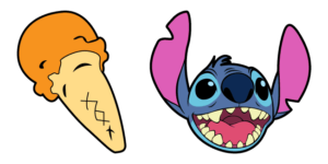Stitch & Ice Cream Cursor - Cool Disney Cursor - Sweezy Cursors