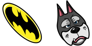 Super-Pets Ace the Bat-Hound & Batman Logo Cursor - Sweezy Custom Cursors