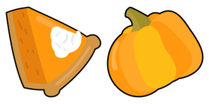 Thanksgiving Pie & Pumpkin Cursor - Sweezy Custom Cursors