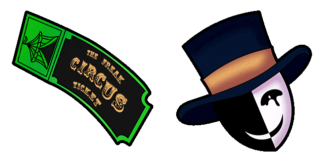 The Freak Circus Harlequin Animated Cursor - Horror Game Cursors