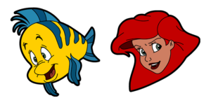 The Little Mermaid Ariel & Flounder Cursor - Disney Cursors - Sweezy