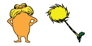 The Lorax & Truffula Tree Cursor - Cartoons Cursors - Sweezy Cursor