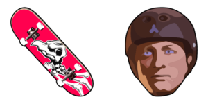 Tony Hawk Pro Skater & Birdhouse Skateboard Cursor - Sweezy Custom Cursors