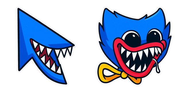 Toothy Huggy Wuggy & Arrow Animated Cursor - Sweezy Cursors