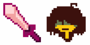 Undertale Kris & Sword Cursor - Windows Cursors - Sweezy Cursors