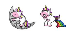 Cute Rainbow & Unicorn Cursor - Sweezy Custom Cursors