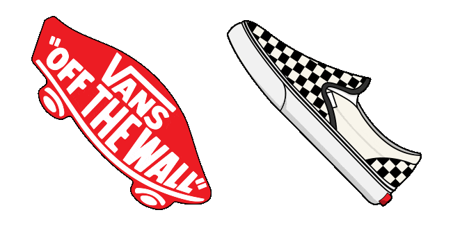 Vans Checkerboard Slip-On Animated Cursor - Sweezy Cursors