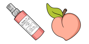 VSCO Girl Facial Spray & Peach Cursor - Sweezy Custom Cursors