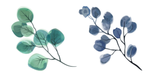 Watercolor Eucalyptus Branch Cursor - Sweezy Custom Cursors