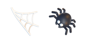 White Spider Web & Black Spider 3D Cursor - Sweezy Custom Cursors