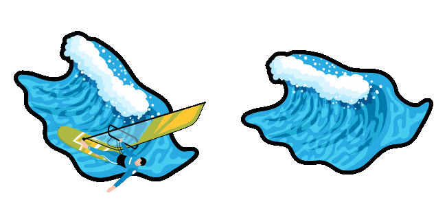 Windsurfing Animated Cursor - Windows Cursors - Sweezy Cursors
