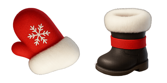 Cozy Blue Snowflake Mitten and Snow Globe Cursor - Sweezy Custom Cursors