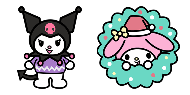 Winter Sanrio Kuromi & My Melody Cursor - Sweezy Cursors