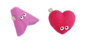 Wooly Pink Arrow & Red Heart 3D Cursor - Sweezy Custom Cursors