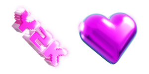 Y2K Love Heart 3D: Retro Cursor with a Modern Twist! - Sweezy