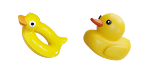 Yellow Bath Duck 3D Cursor - Sweezy Custom Cursors