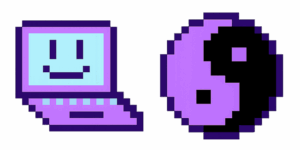 Ying Yang & Laptop Pixel Cursor - Windows Cursors - Sweezy Cursor
