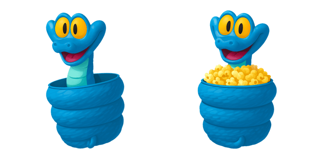 Zootopia 2 Gary De'Snake Popcorn Bucket Cursor - Sweezy Cursors