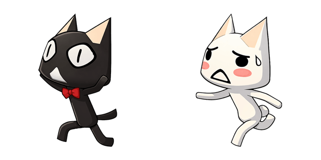 Frightened Kuro & Toro Inoue Cursor - Sweezy Custom Cursors