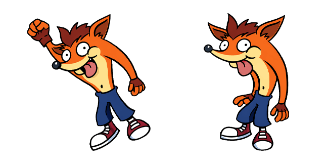 Funny Crash Bandicoot Gaming Cursor - Sweezy Custom Cursors