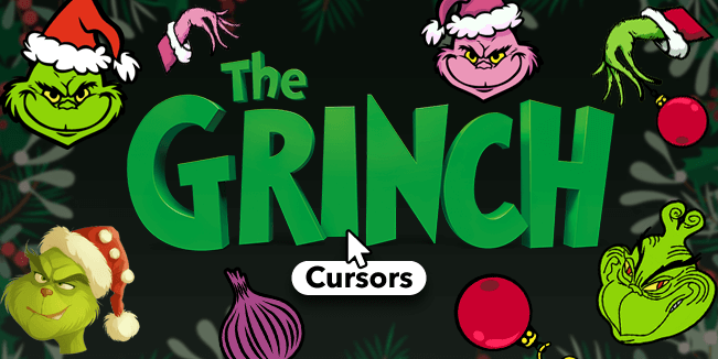 Grinch Cursors Collection - Sweezy Custom Cursors - Christmas Cursors