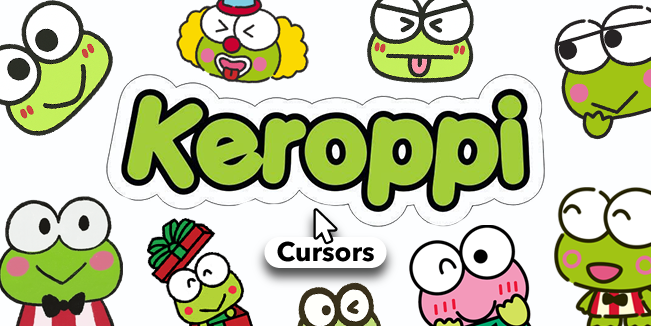 Keroppi Cursors Collection - Sweezy Custom Cursors