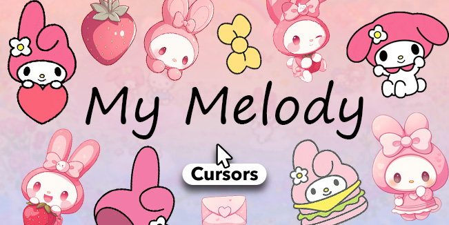 My Melody Cursors Collection - Sweezy Custom Cursors